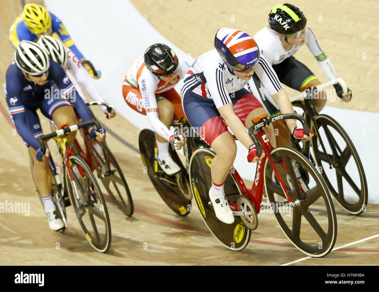 Great Britain's Emily Kay, in the Elimination Race, the third event in ...