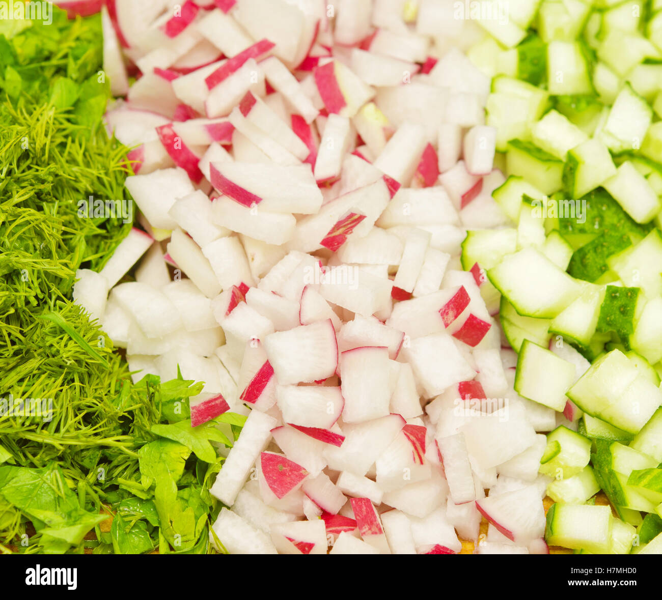 vegetable ingredients for healthy salad Stock Photo - Alamy