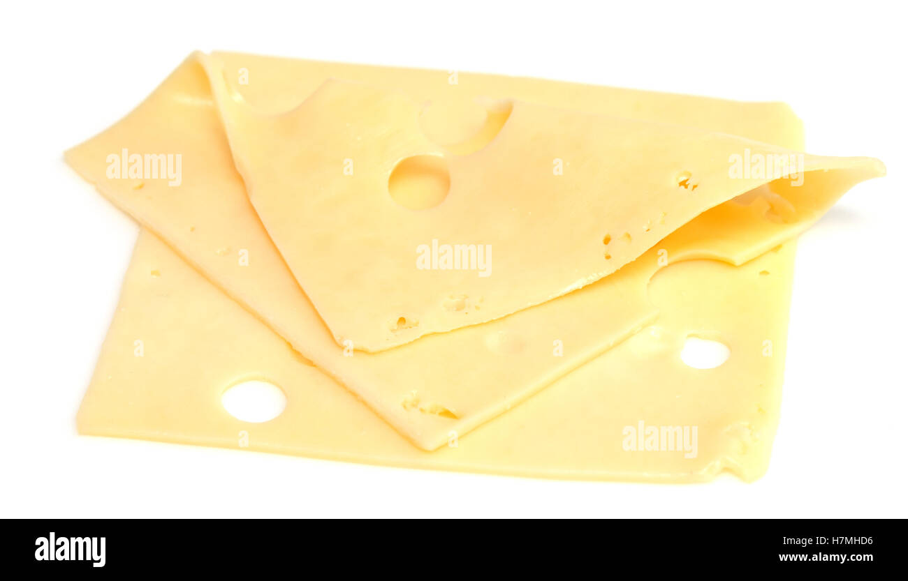 Sliced emmental cheese on Cut Out Stock Images & Pictures - Alamy
