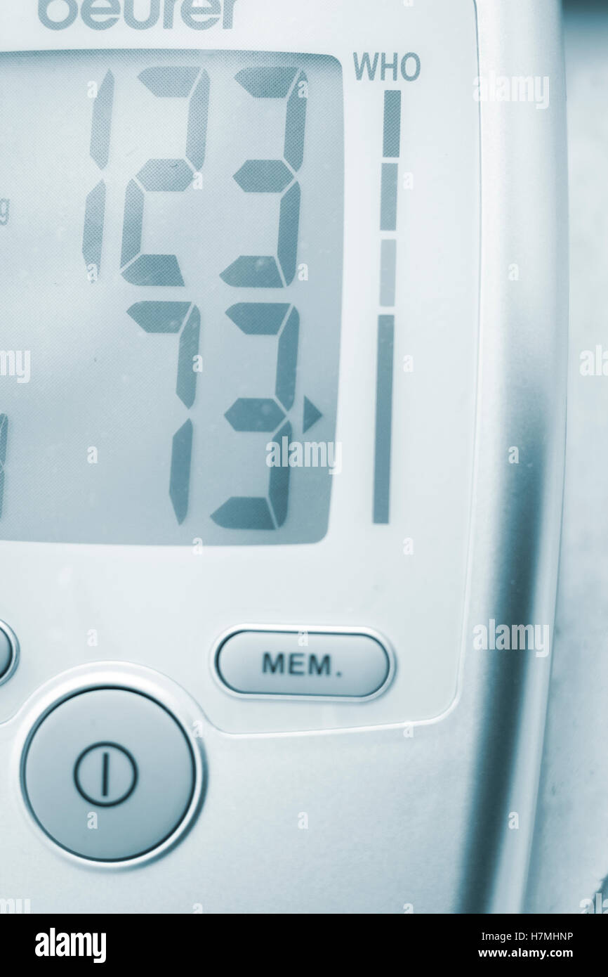 Portable hand held domestic cardiac blood pressure and irregular heart ...