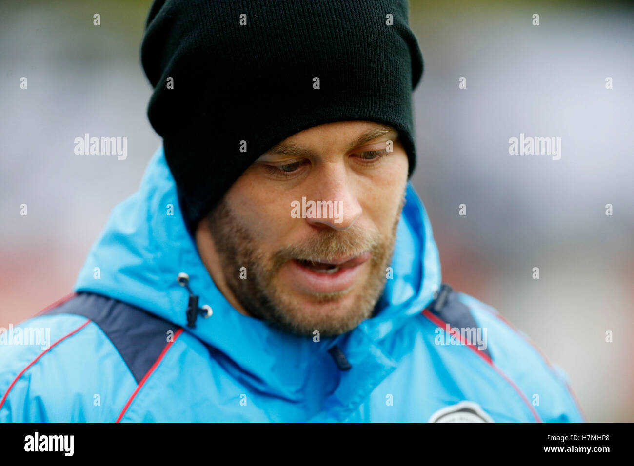 Boreham Wood's manager Luke Garrard during the Emirates FA Cup, First ...