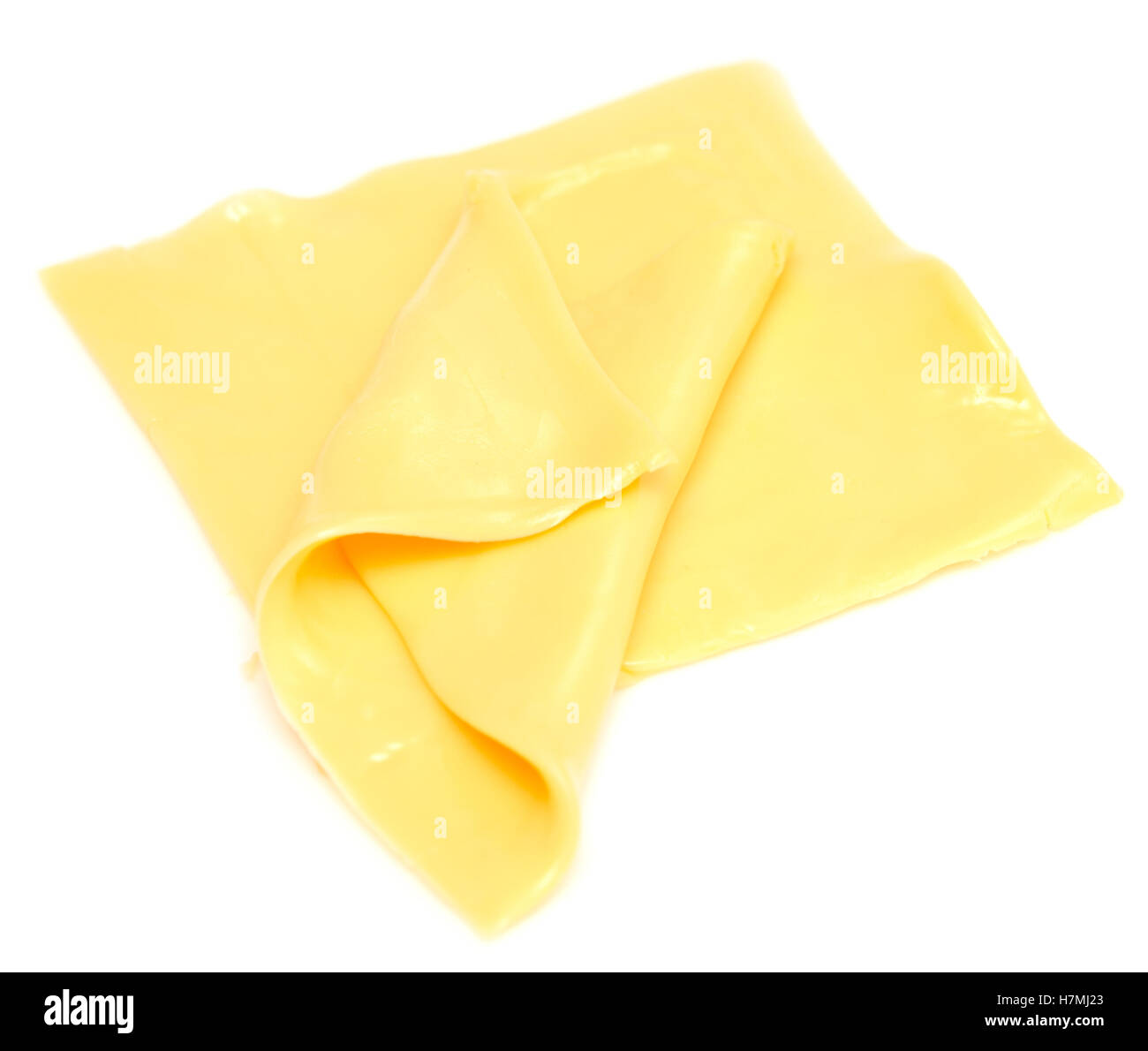 sliced cheese isolated on white background Stock Photo - Alamy