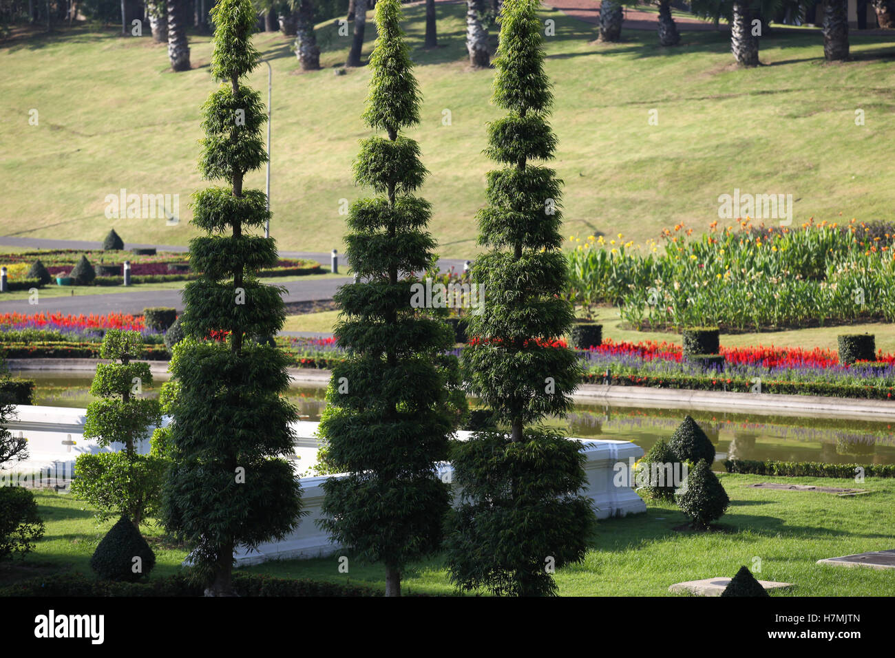 Examples of landscape design, Thailand, South East Asia Stock Photo - Alamy