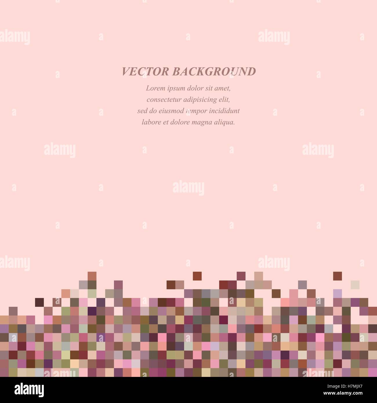 Colorful tiled square background design template Stock Vector Image ...