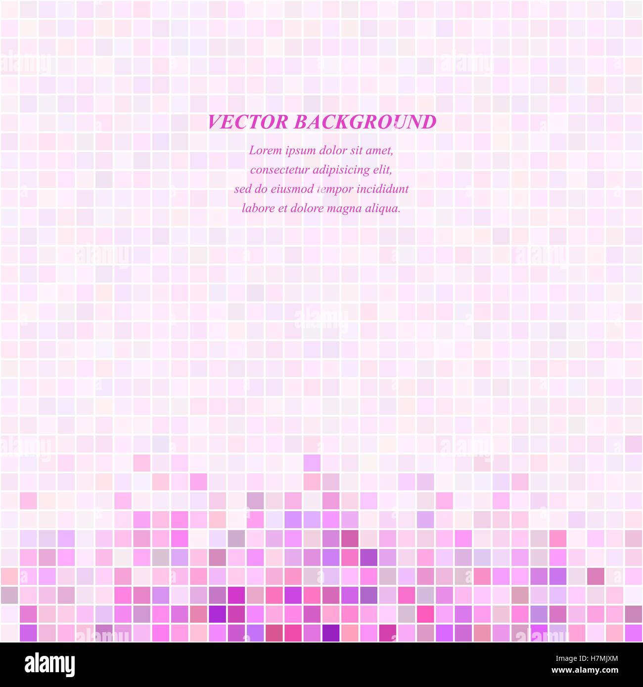Pink square mosaic background design template Stock Vector Image & Art - Alamy