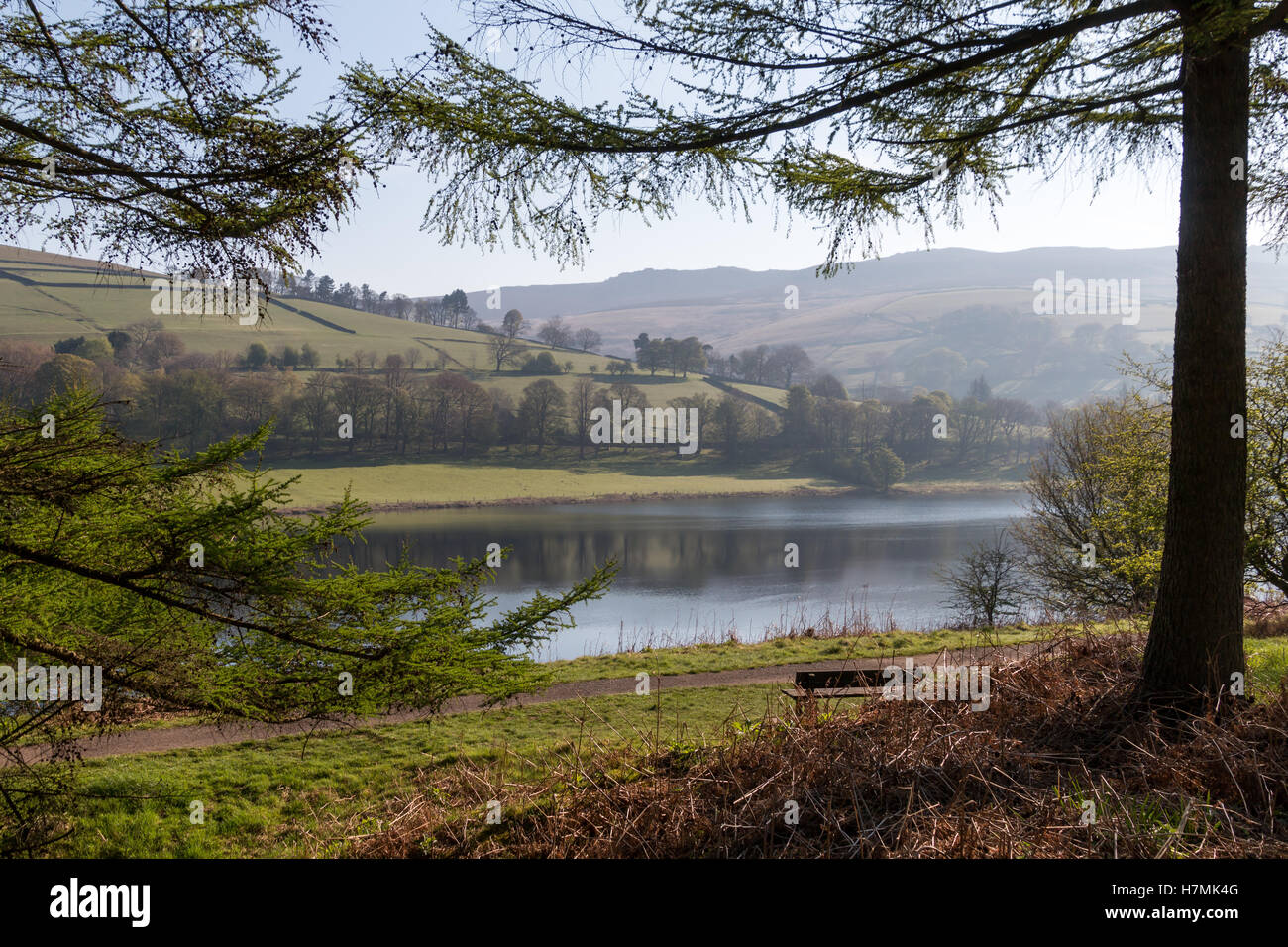 Ladybower reservoir peak district national park hi-res stock ...