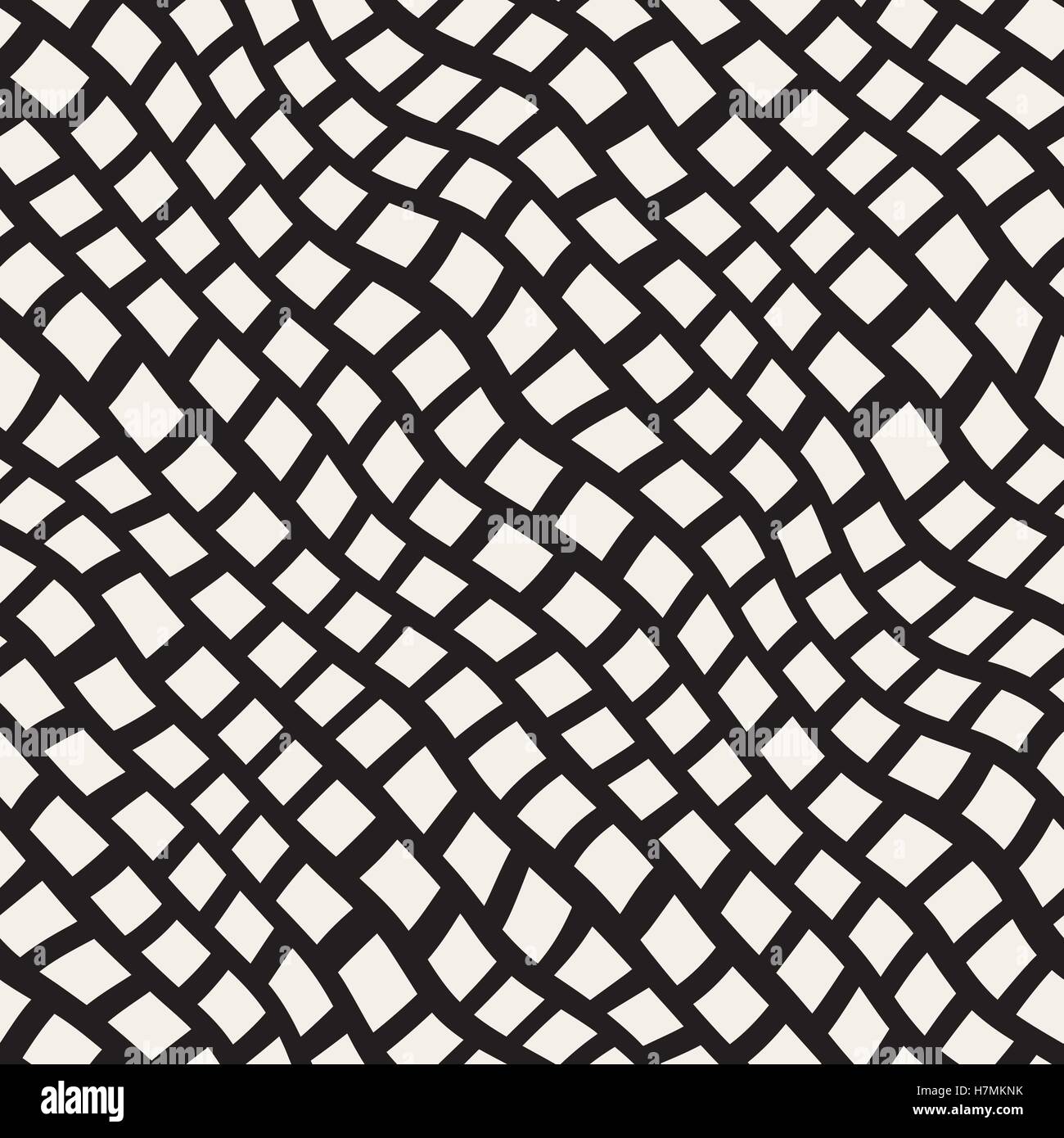 Vector Seamless Black and White Hand Drawn Diagonal Rectangles Lines ...