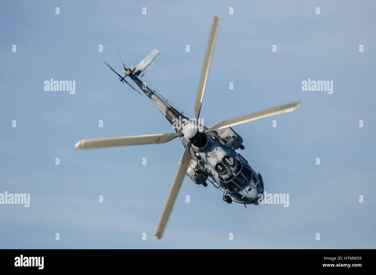Pireus, Greece. 06th Nov, 2016. A HAF AS332 Super Puma SAR hellicopter ...