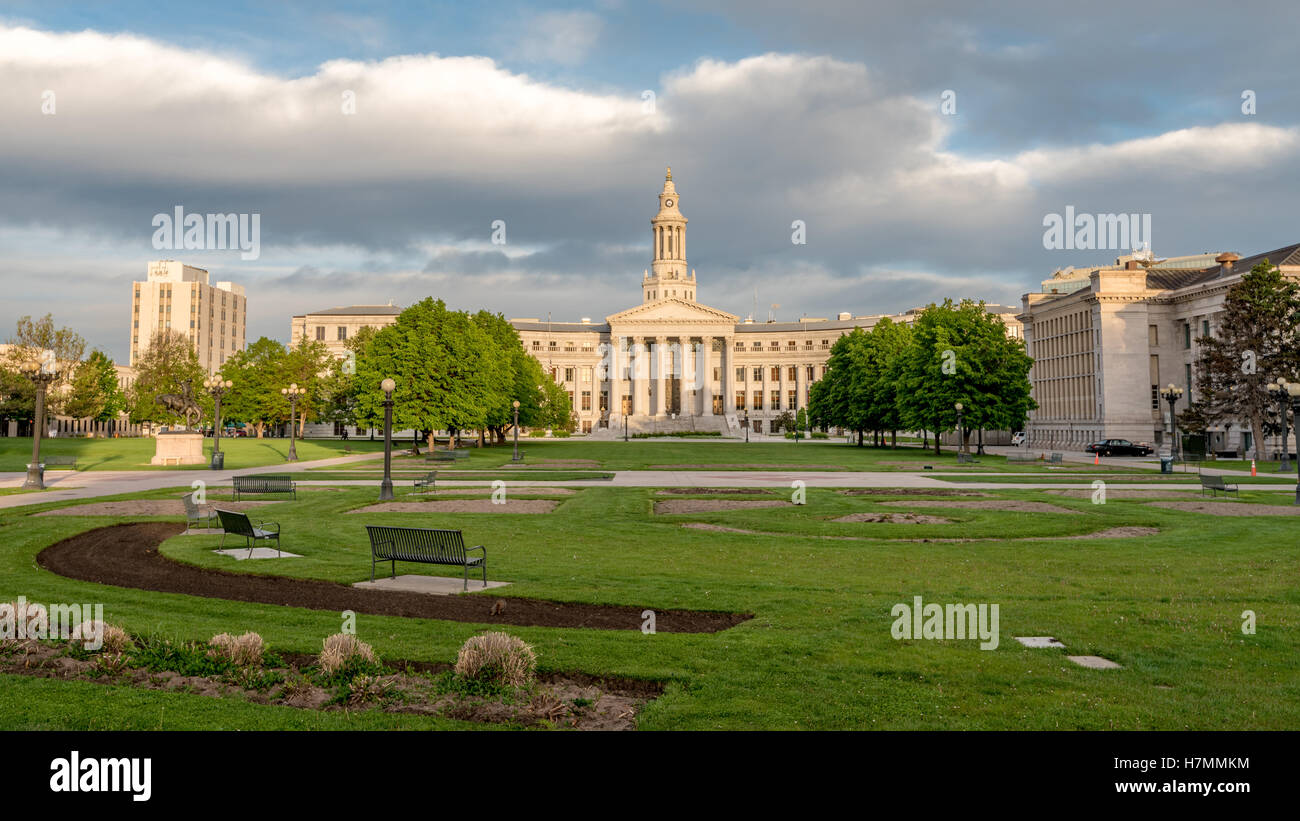 Courthouse in Denver Colorado with morning light Stock Photo - Alamy