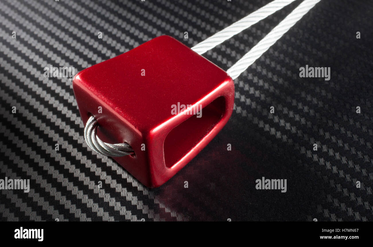 Nut that is used for protection when climbing with a rope Stock Photo ...