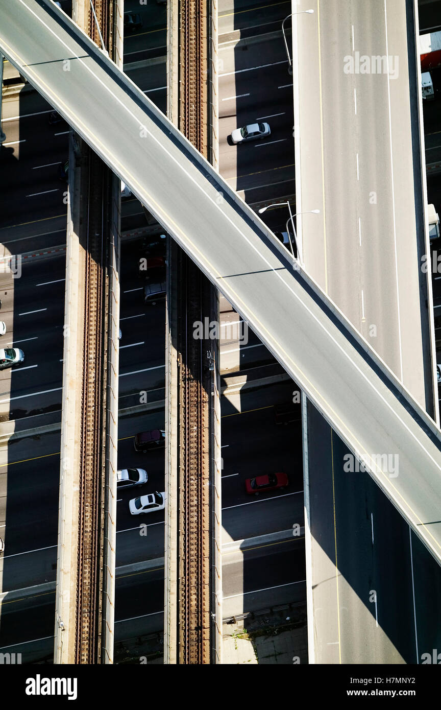 Aerial view of highway 401 ,Toronto Ontario Stock Photo - Alamy