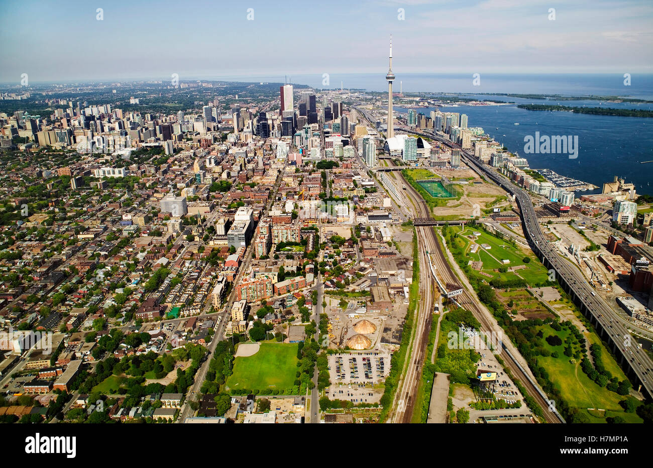 Aerial view of downtown Toronto Ontario Canada Stock Photo - Alamy