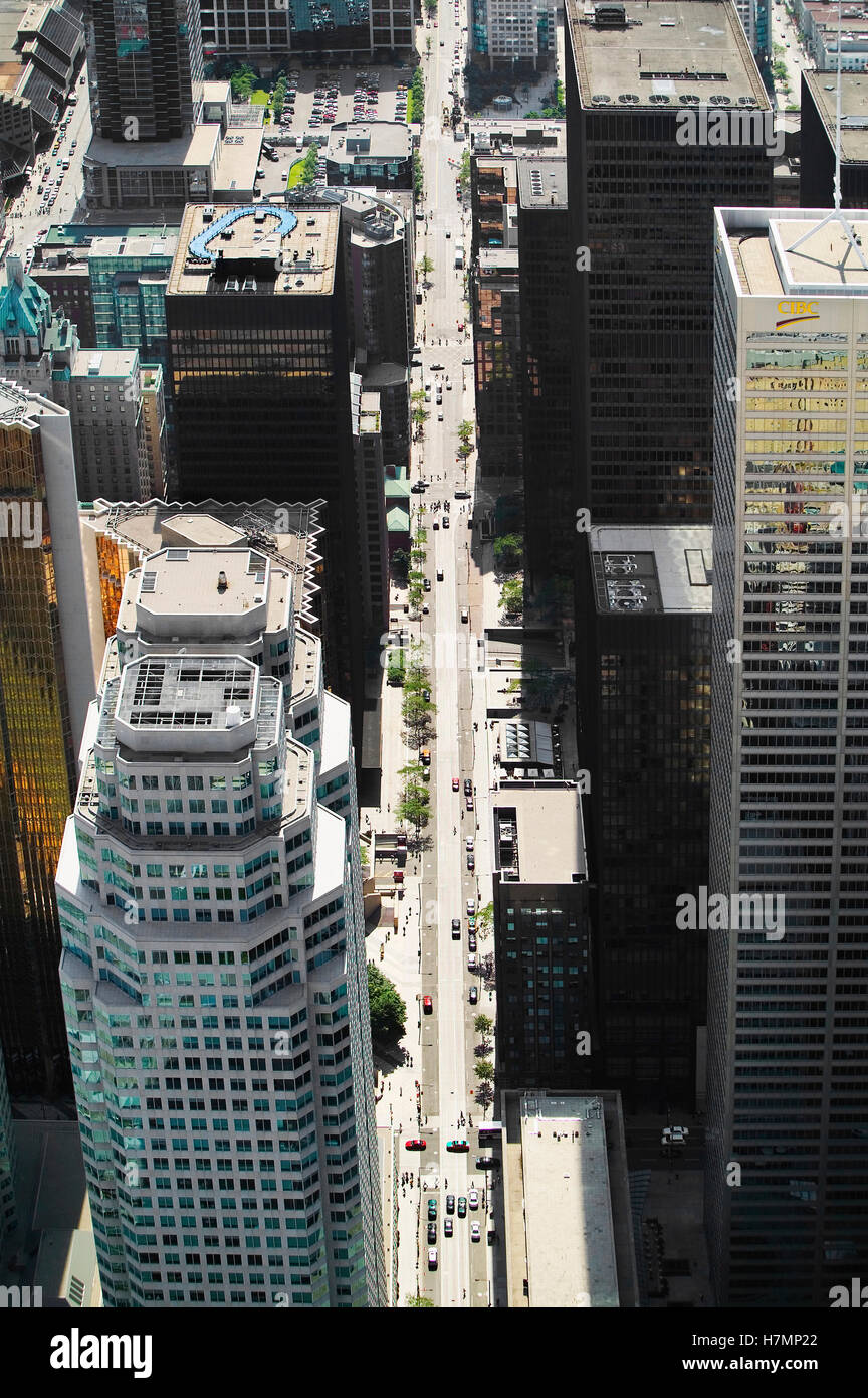 Aerial view of the financial center in Toronto Ontario Canada Stock ...