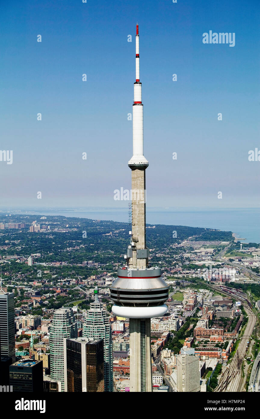 Aerial view of the CN tower in Toronto Ontario Canada Stock Photo - Alamy