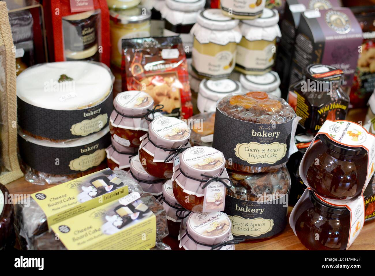 Food selection in a shop, Scotland, UK Stock Photo - Alamy