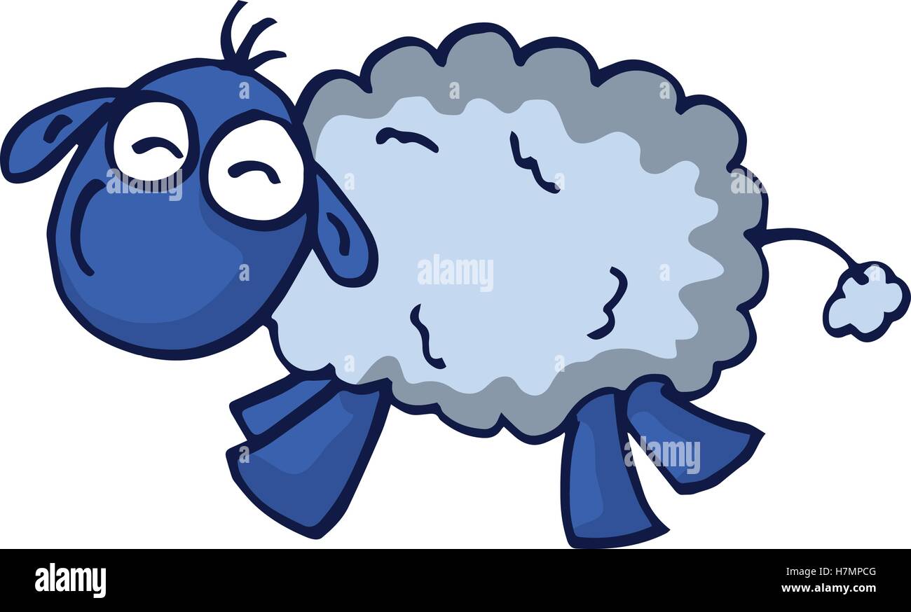 Cute cartoon sheep vector illustration collection stock Stock Vector ...