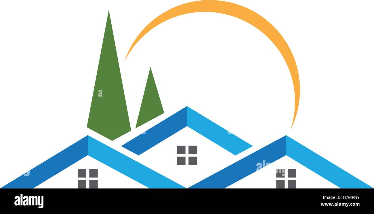 Home and Building Business Property Logo Template Stock Vector Image ...