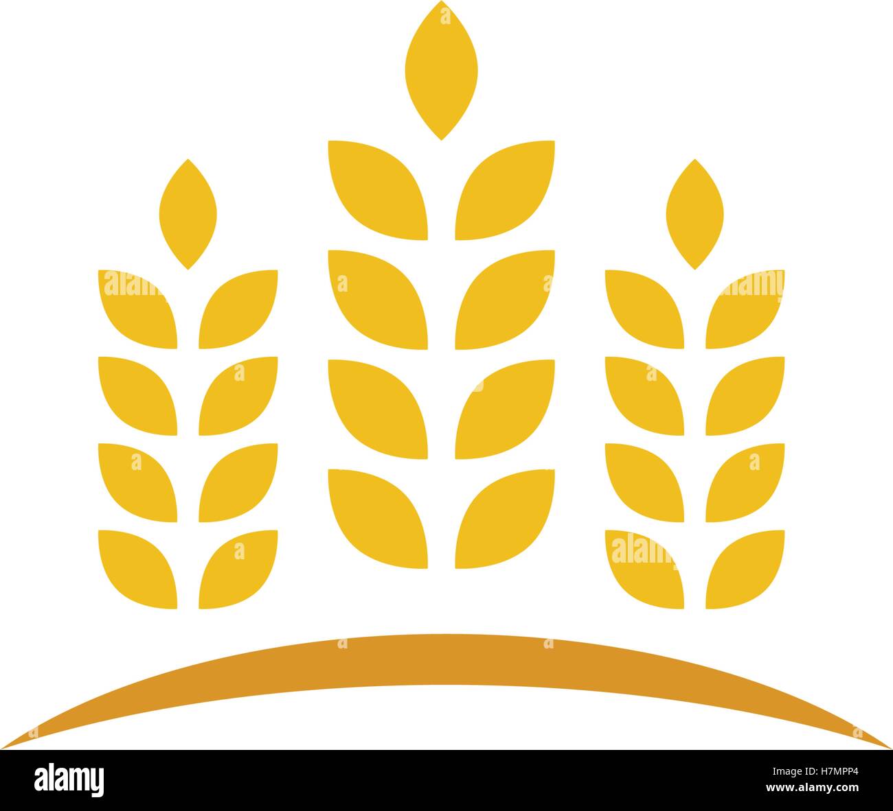 wheat Logo Template Stock Vector Image & Art - Alamy
