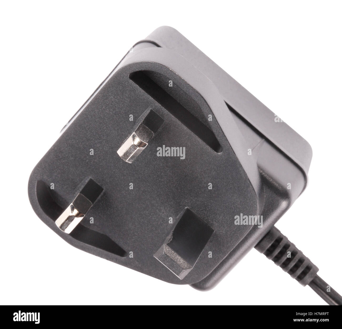 UK Outlet Plug with Cord Isolated Stock Photo - Alamy
