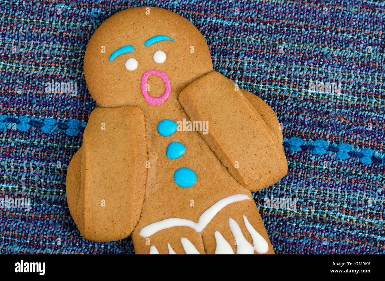 Scared Gingerbread Man
