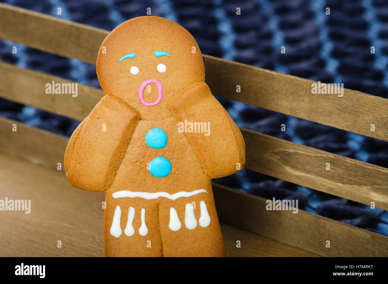 Scared Gingerbread Man