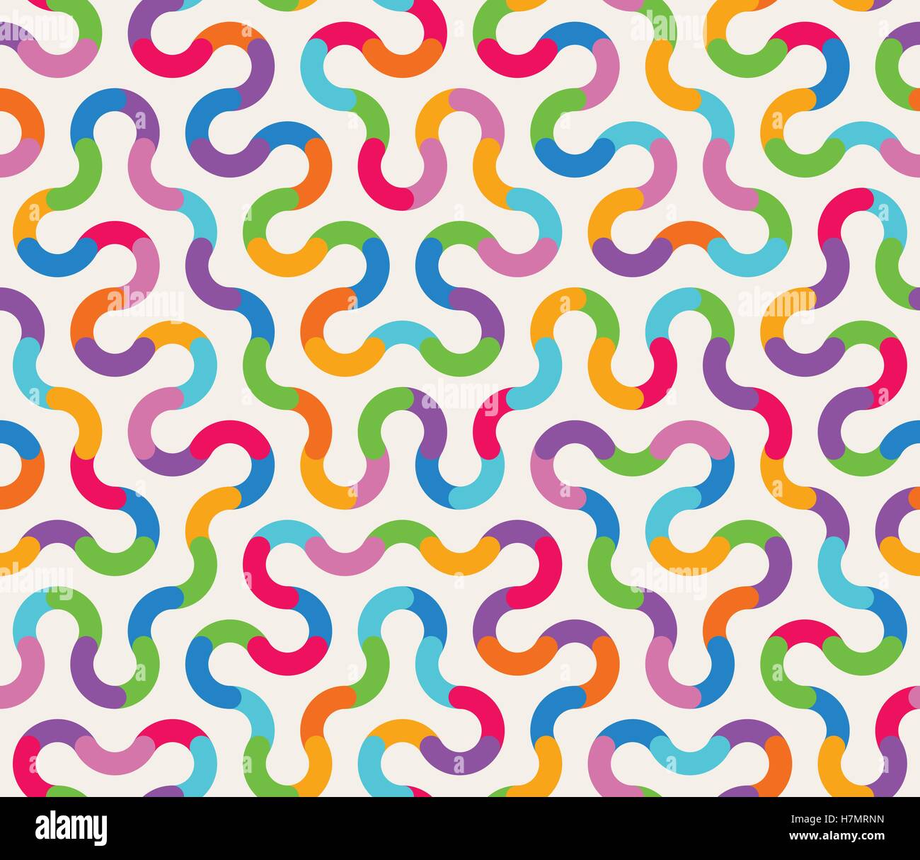 Vector Seamless Multicolor Tangled Rounded Stripes Geometric Pattern ... Vector Seamless Multicolor Tangled Rounded Stripes Geometric Pattern ...