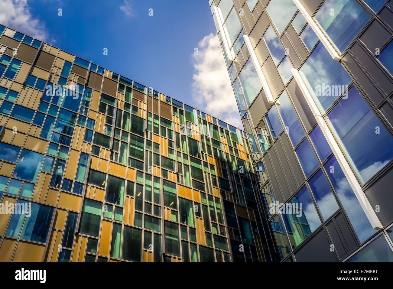 Business buildings in Greenwich, London, near the O2 Arena Stock Photo ...