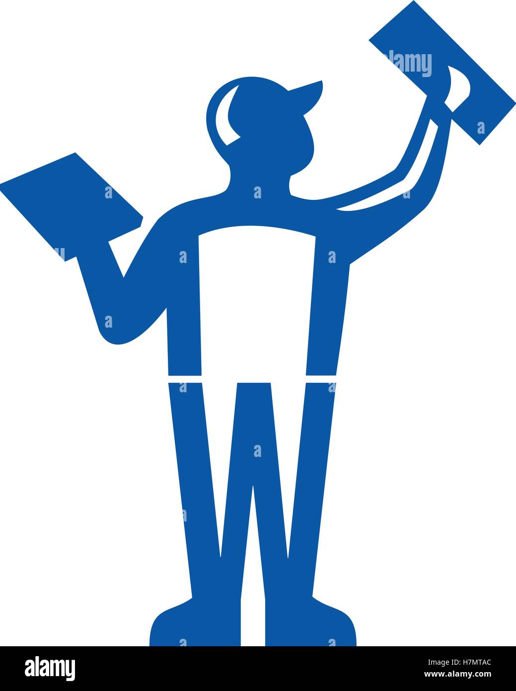 Male mason Stock Vector Images - Alamy