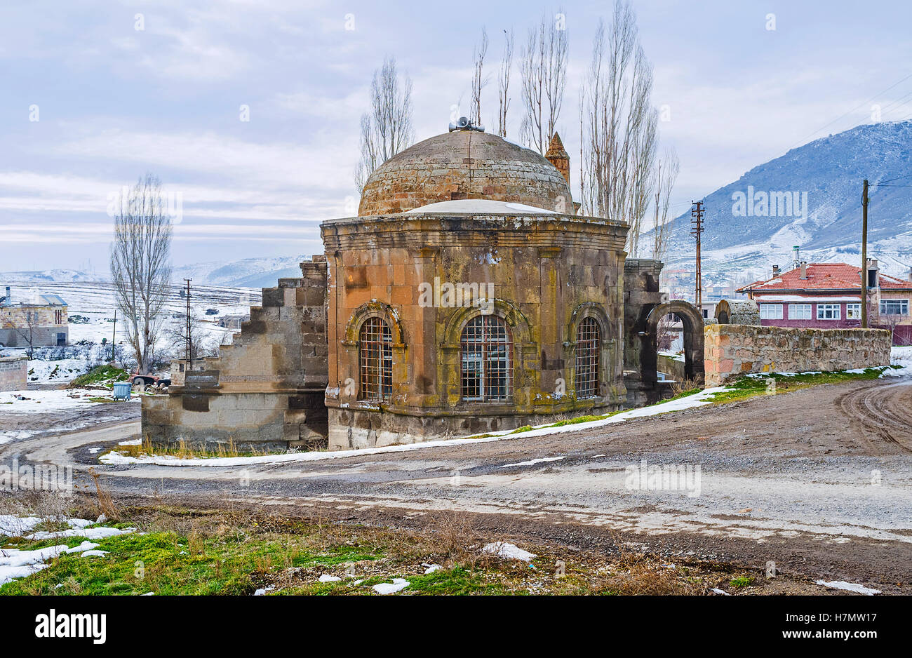 The preserved Seljuk Selcuclu Camii (Mosque) in Chardak village in ...
