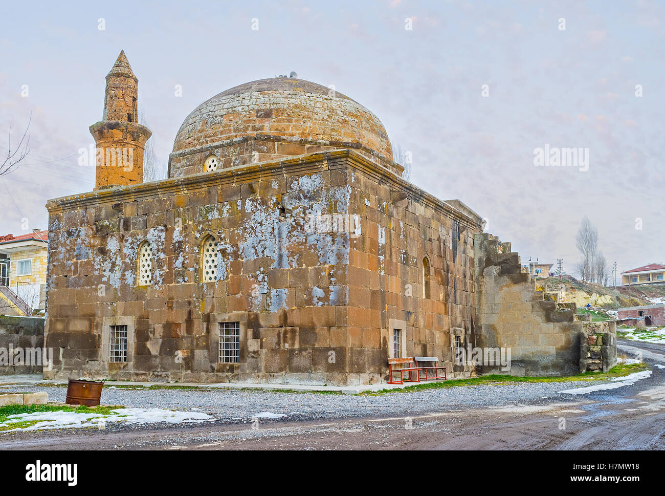 The Seljuk Selcuclu Mosque is the pearl of Chardak village in mountains ...