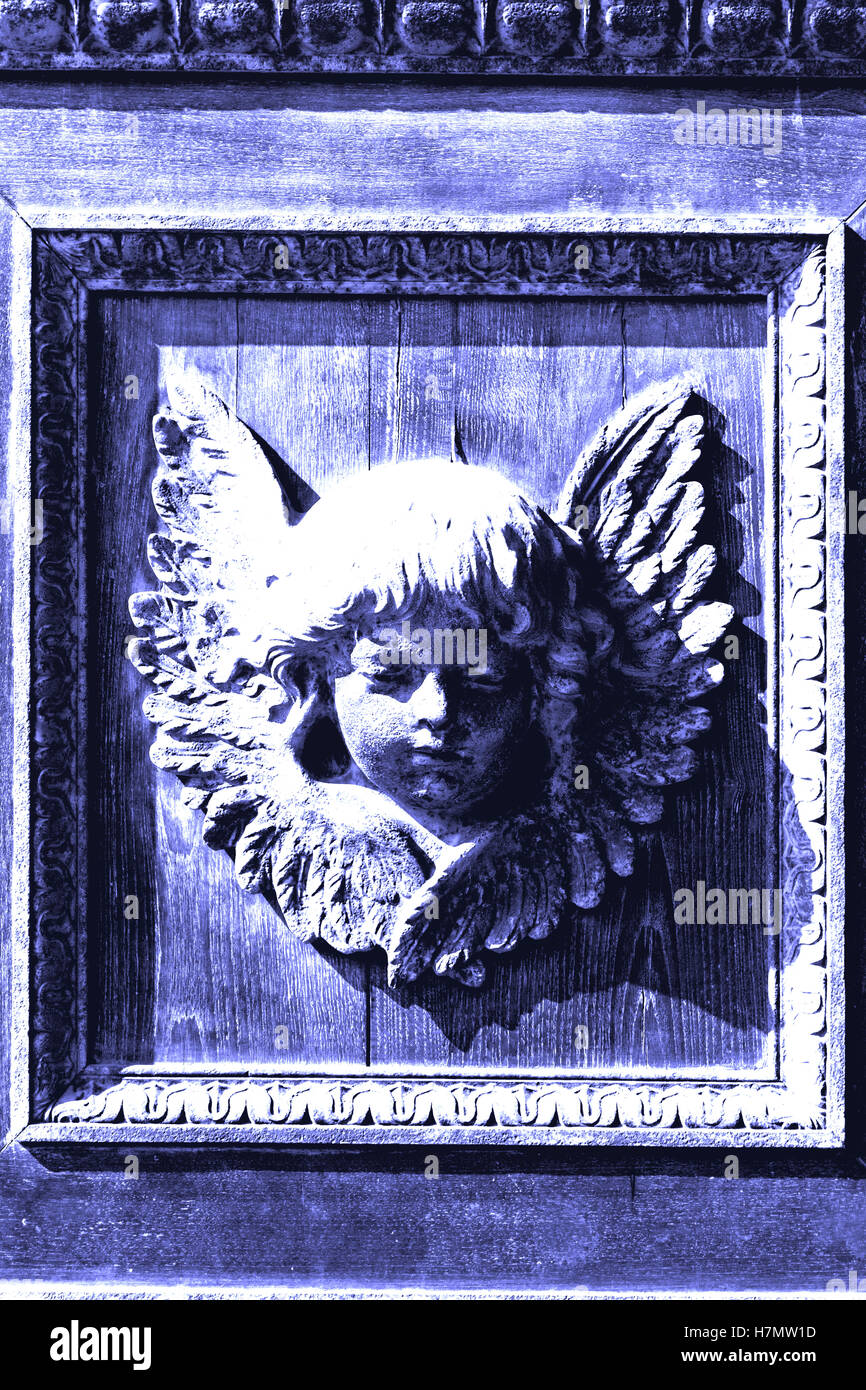 abstract angel texture of a brown antique wooden old door Stock Photo ...