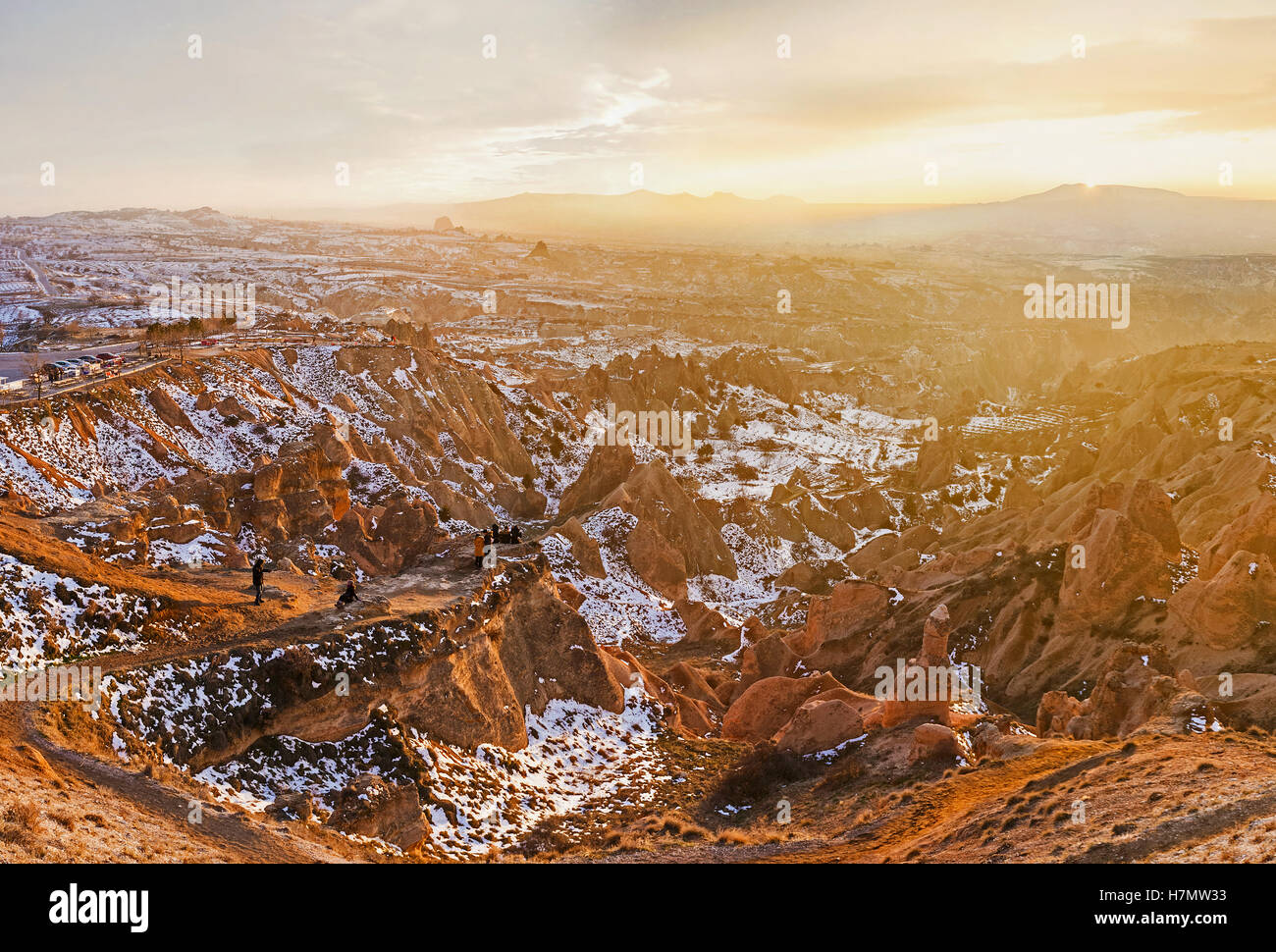 The sunset is the best time to enjoy the play of light in sharp rocky ...