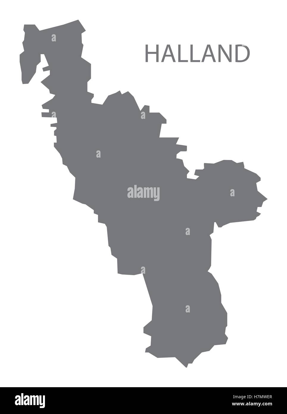 Halland vector map Stock Vector Images - Alamy