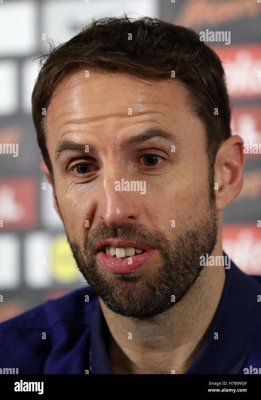 England manager Gareth Southgate during a press conference at St George ...