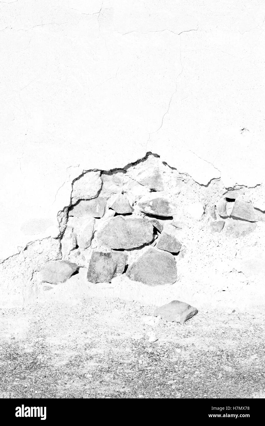 near house and block building abstract background in oman the old wall ...