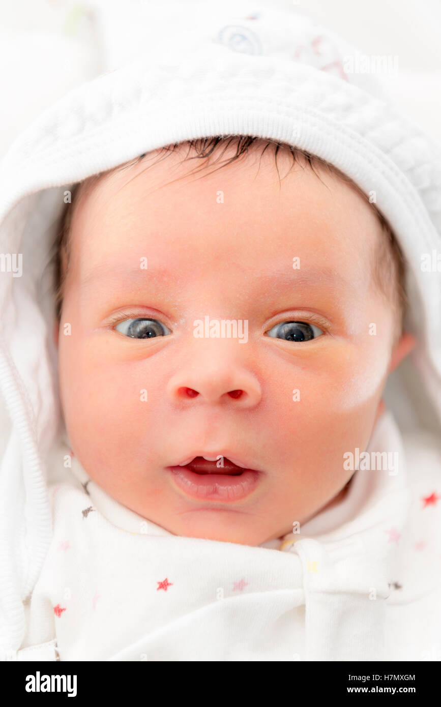 Baby funny face upset hi-res stock photography and images - Alamy