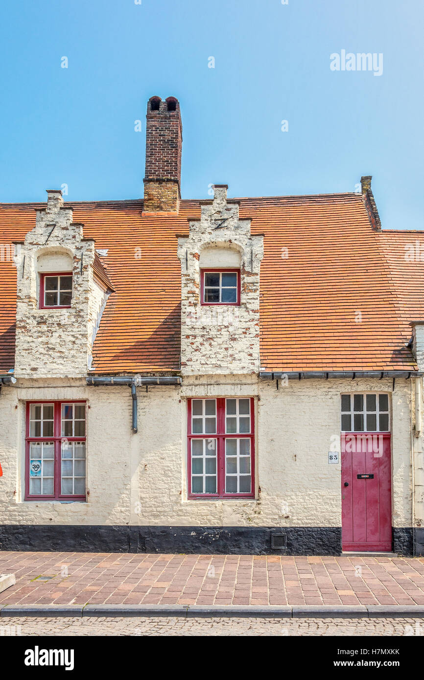 Traditional Local Houses Bruge Belgium Stock Photo - Alamy