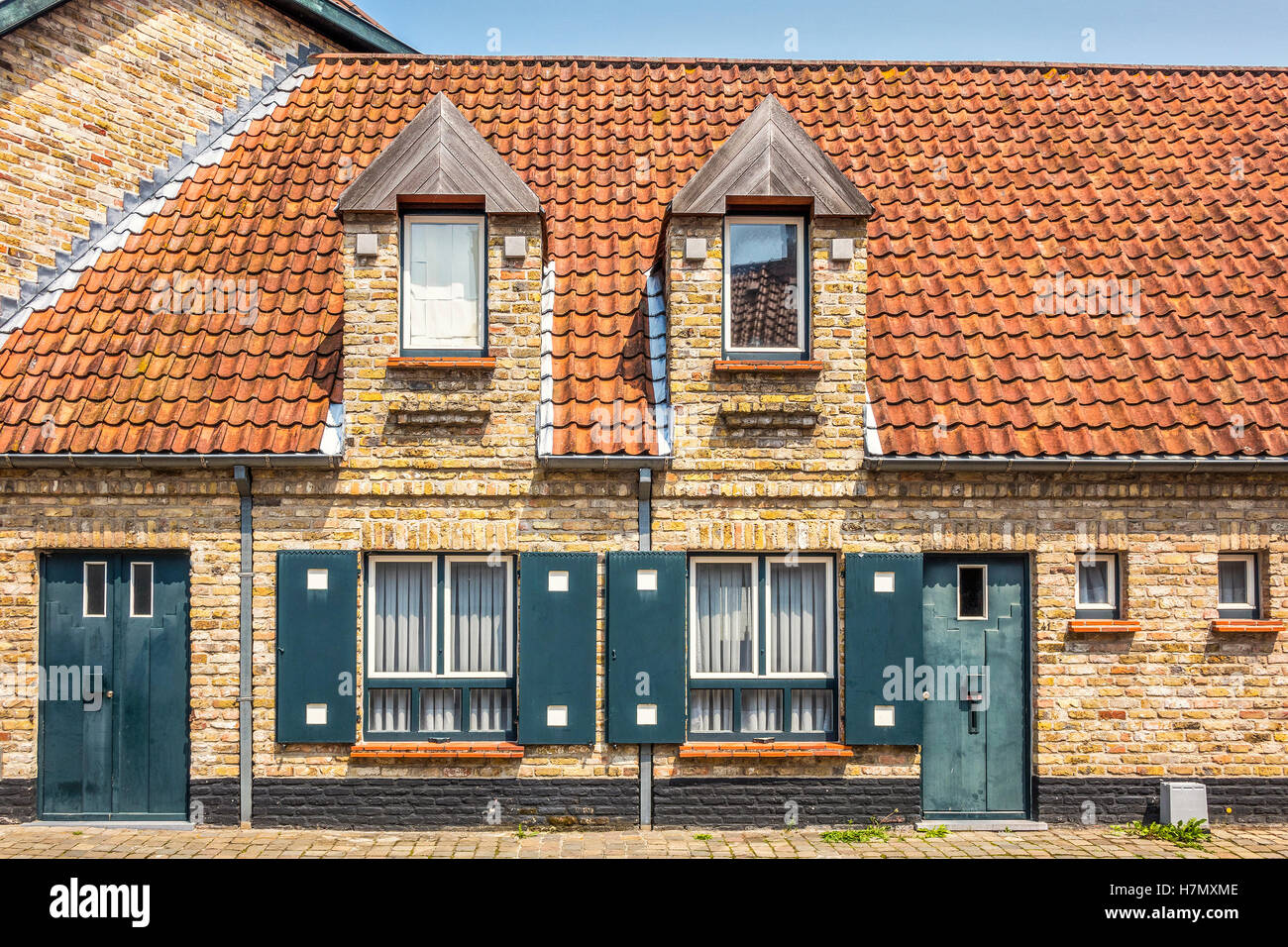 Traditional Local Houses Bruge Belgium Stock Photo - Alamy