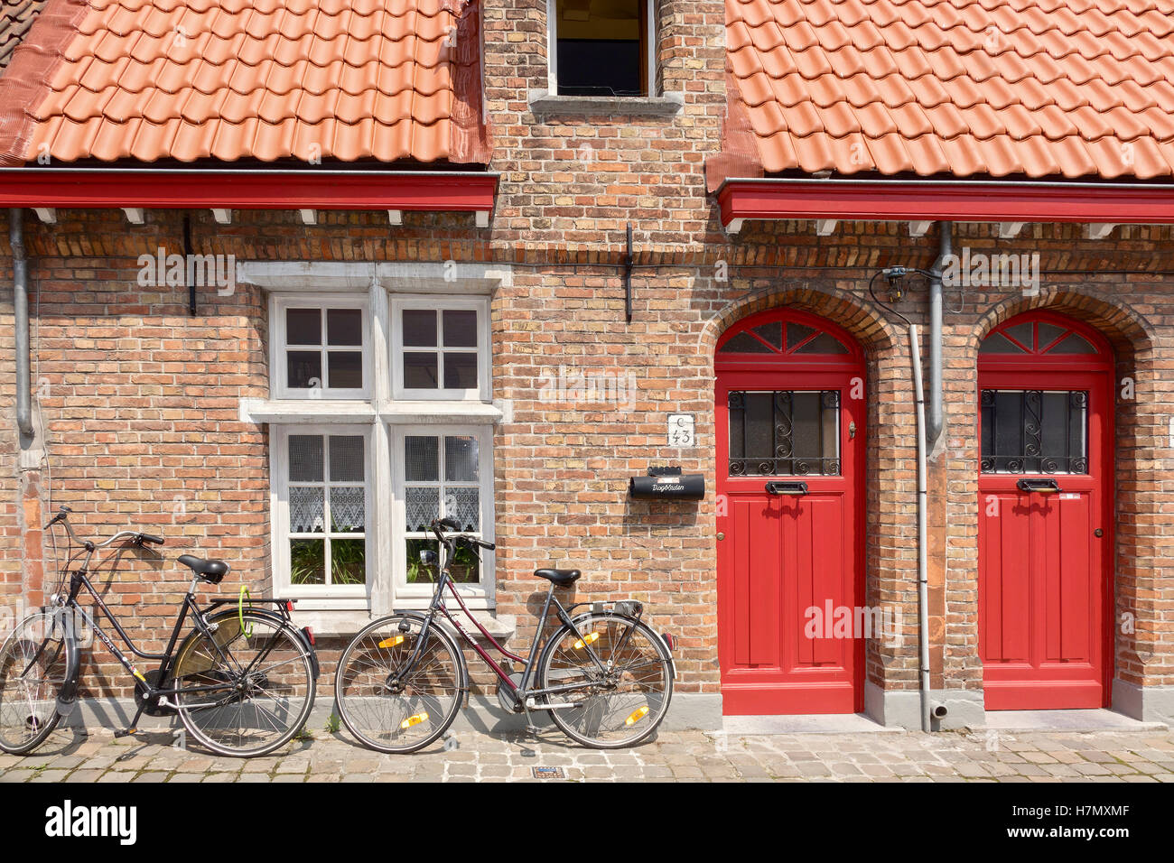 Traditional Local Houses Bruge Belgium Stock Photo - Alamy