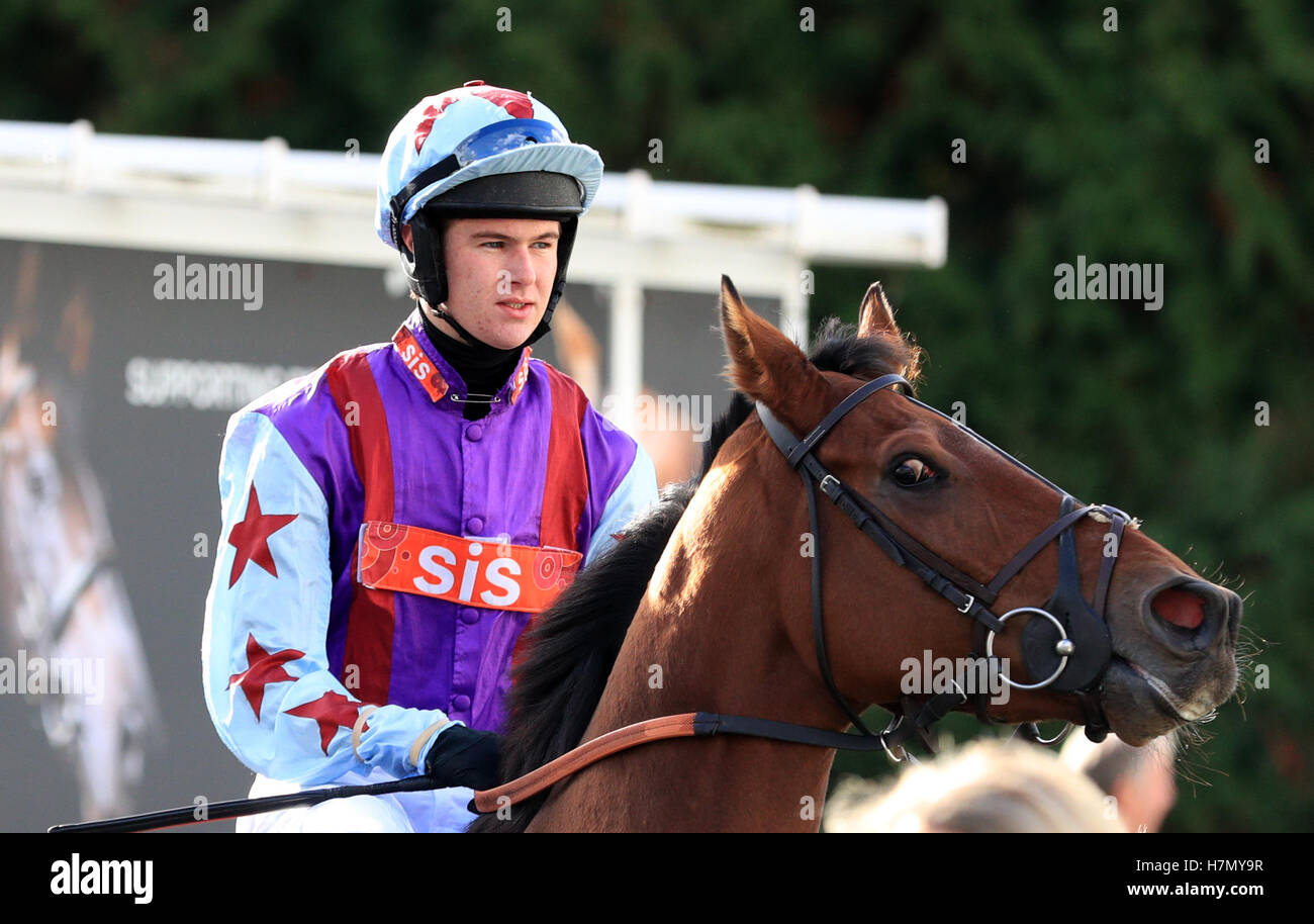 Jockey Brendan Powell Jnr on Gannicus as they head out for the ...