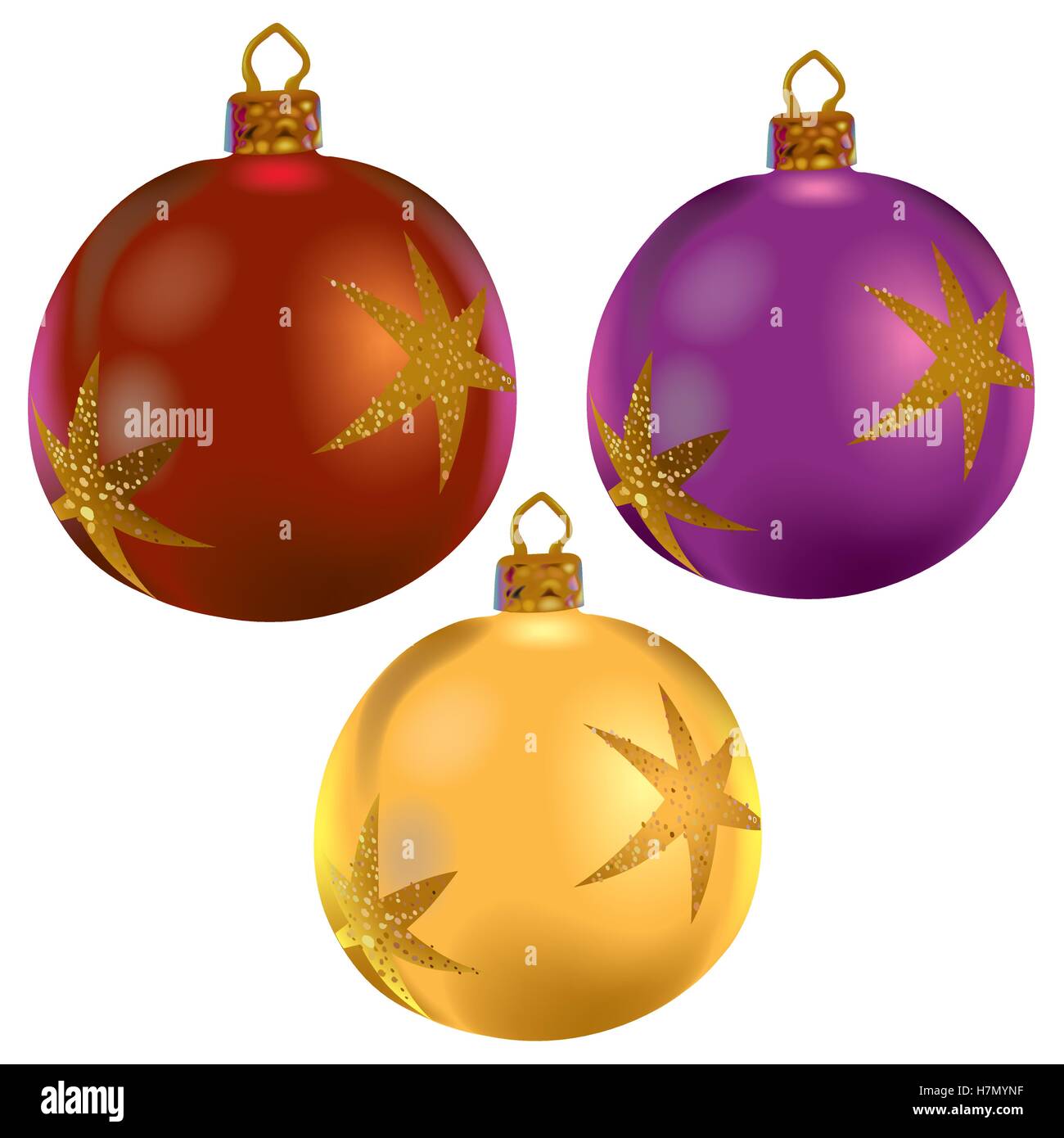 Violet christmas ball bauble Stock Vector Images - Alamy