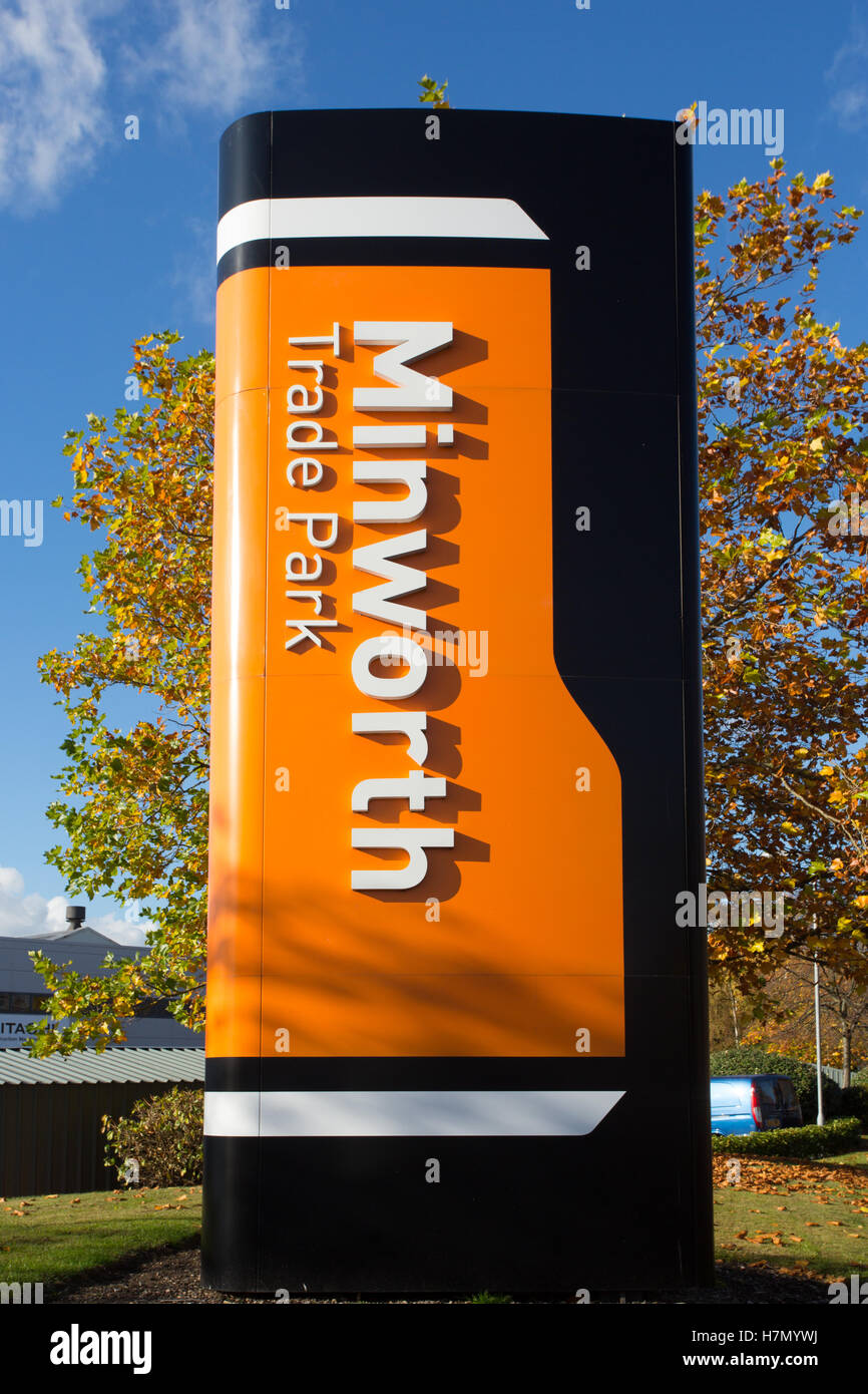 Minworth Trade Park Stock Photo - Alamy