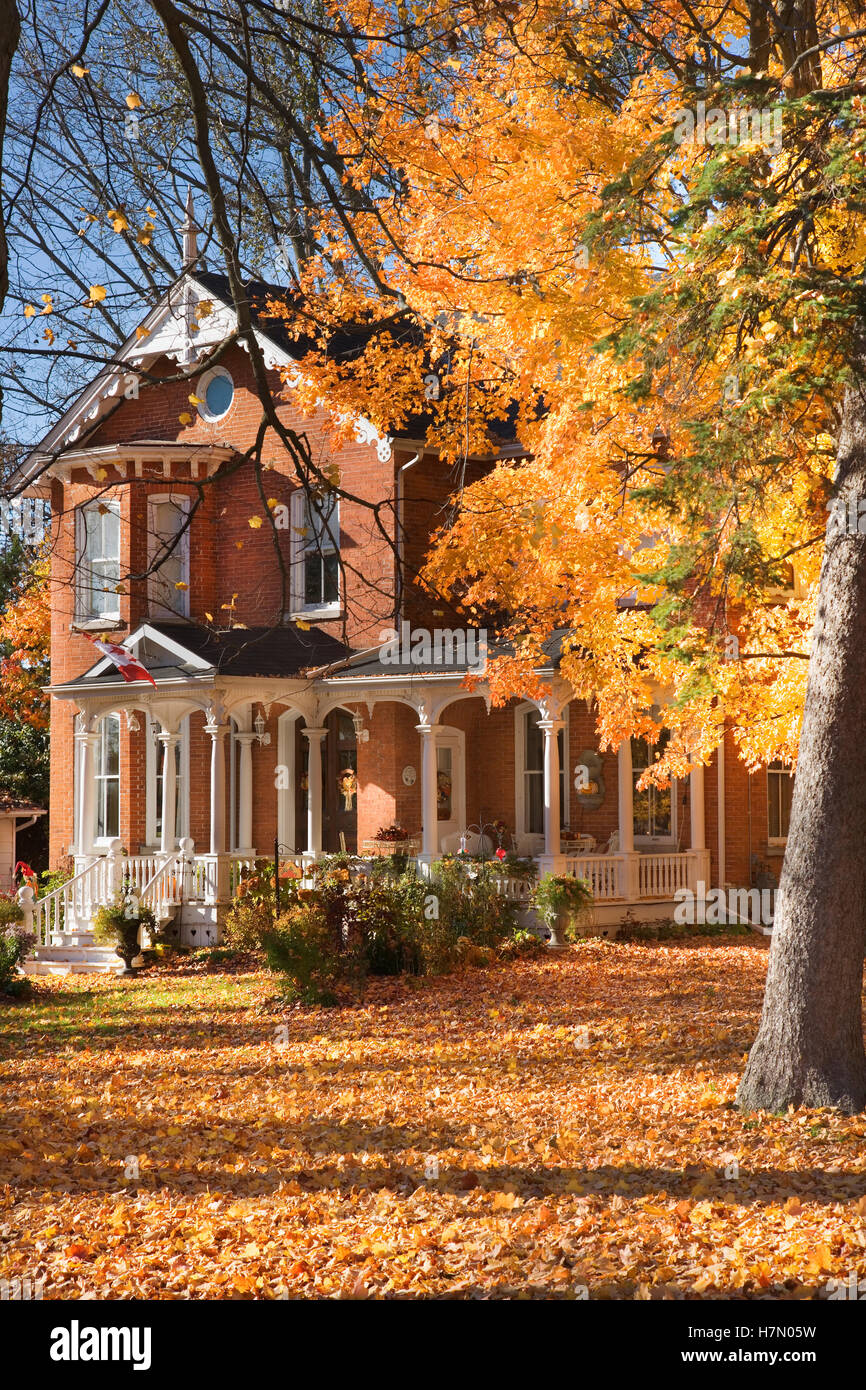 House in fall Property release Stock Photo - Alamy