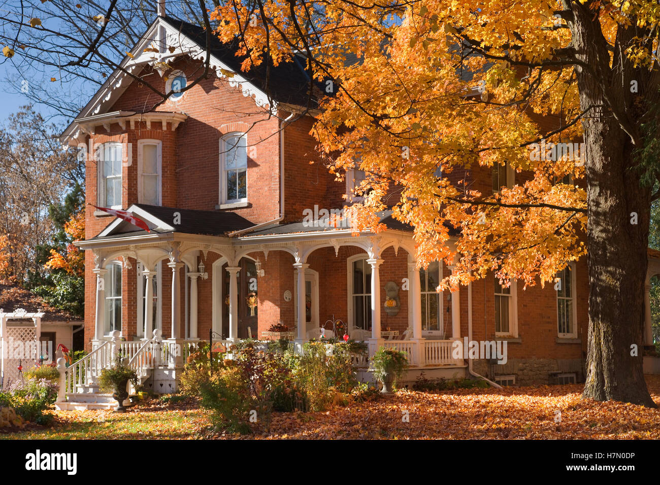 House in fall Property release Stock Photo - Alamy
