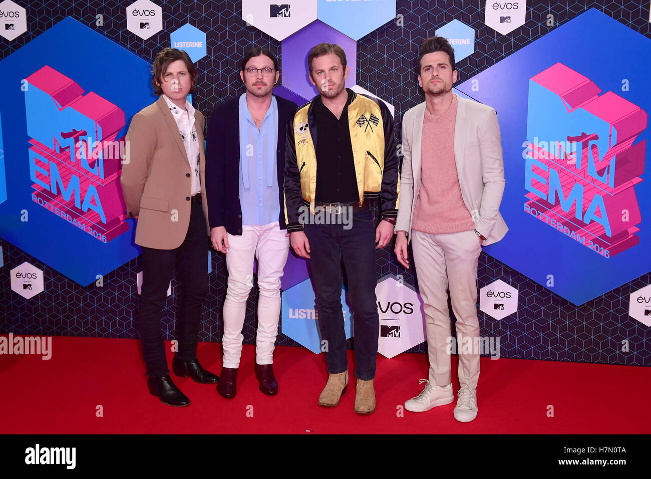 (left-right) Matthew Followill, Nathan Followill, Caleb Followill and ...