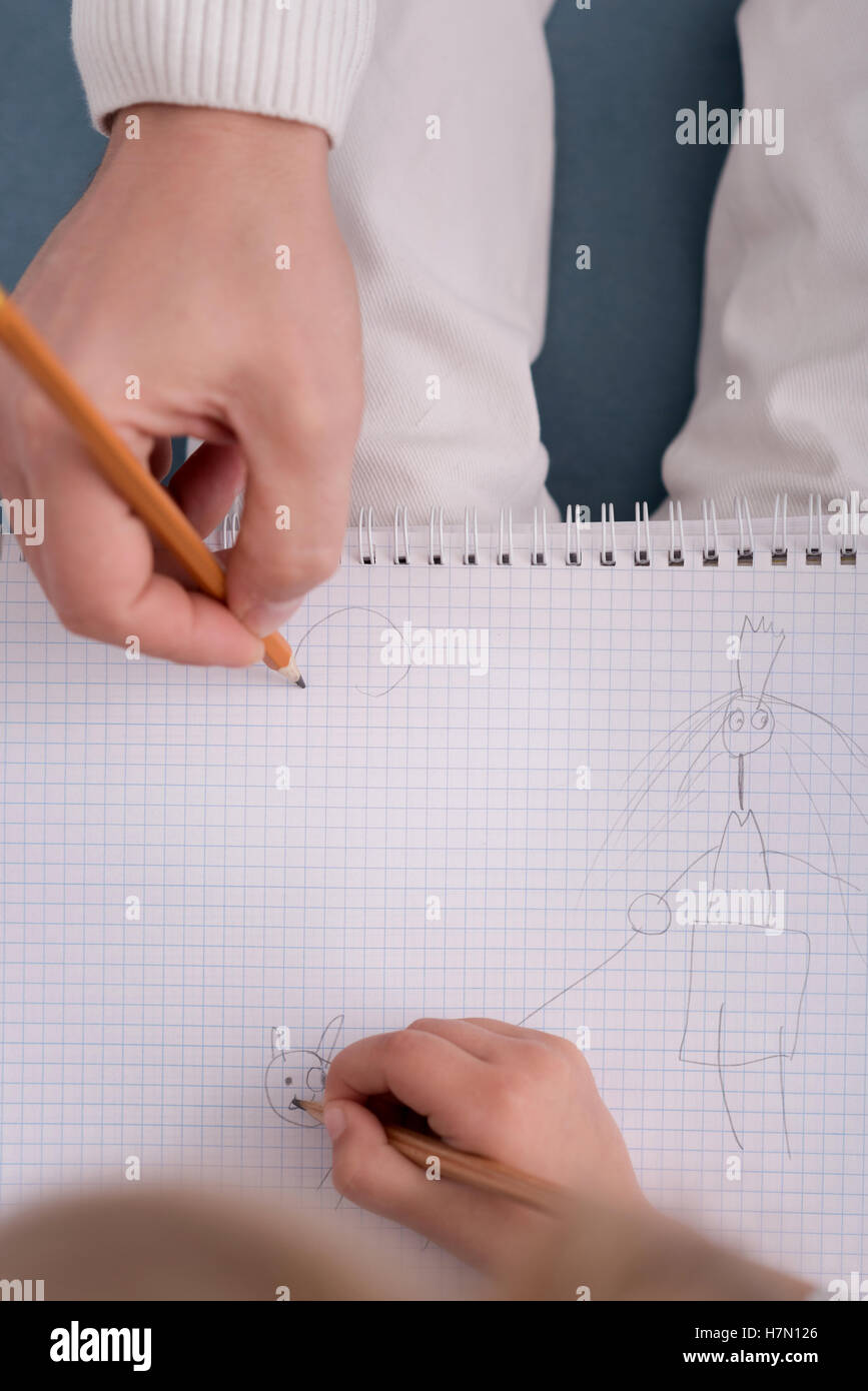 Childish drawing hi-res stock photography and images - Alamy