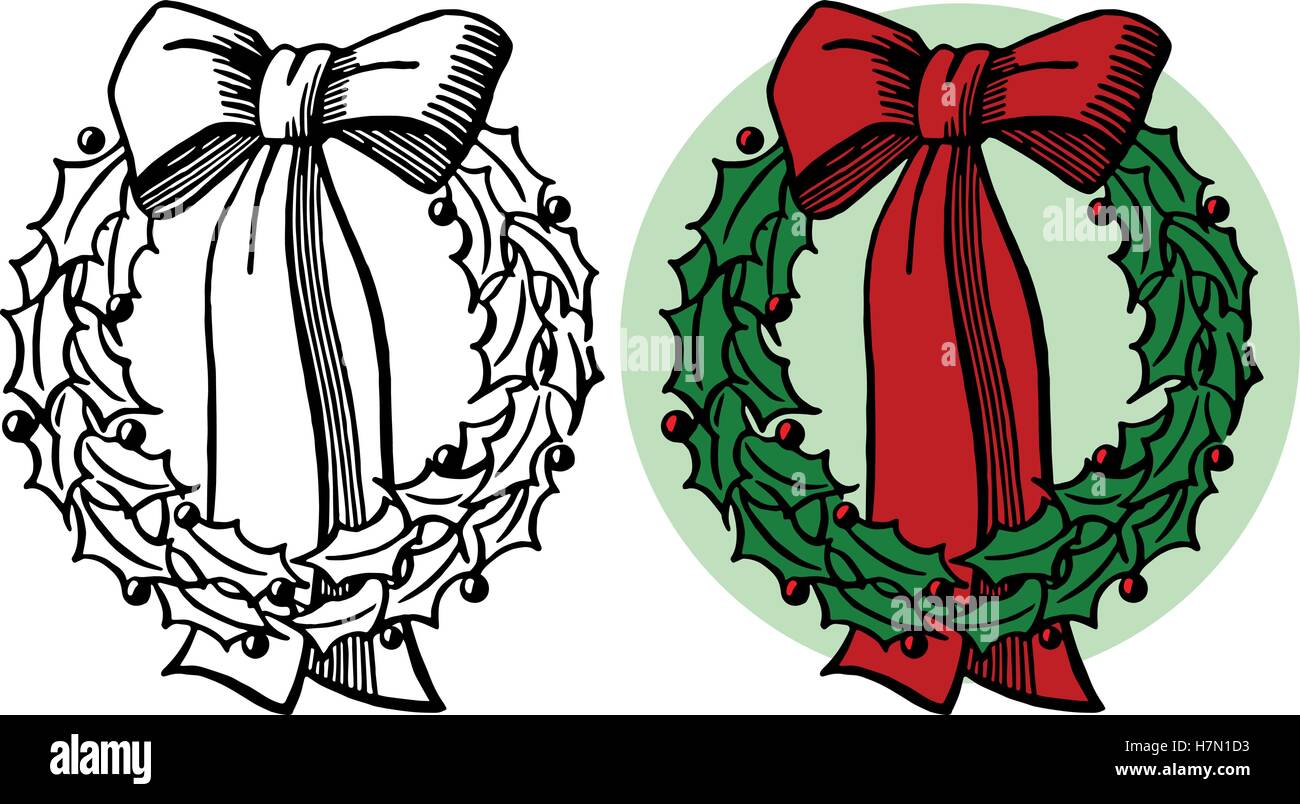 Drawing holly hi-res stock photography and images - Alamy