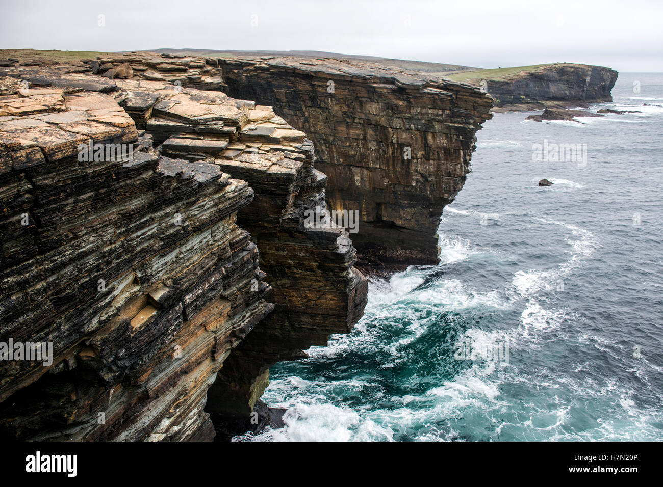 Panorama of Orkney coastline Yesnaby cliff landscape 2 Stock Photo - Alamy