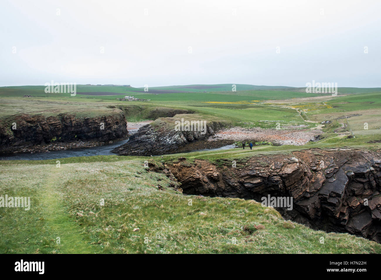 Panorama of Orkney coastline Yesnaby cliff landscape 6 Stock Photo - Alamy