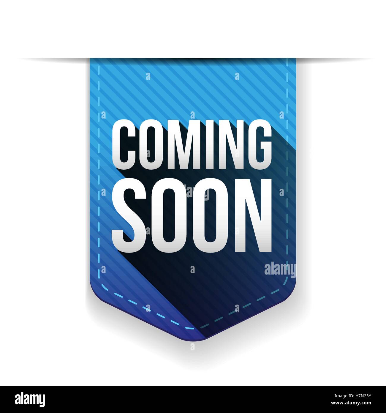 Coming Soon blue ribbon vector Stock Vector Image & Art - Alamy